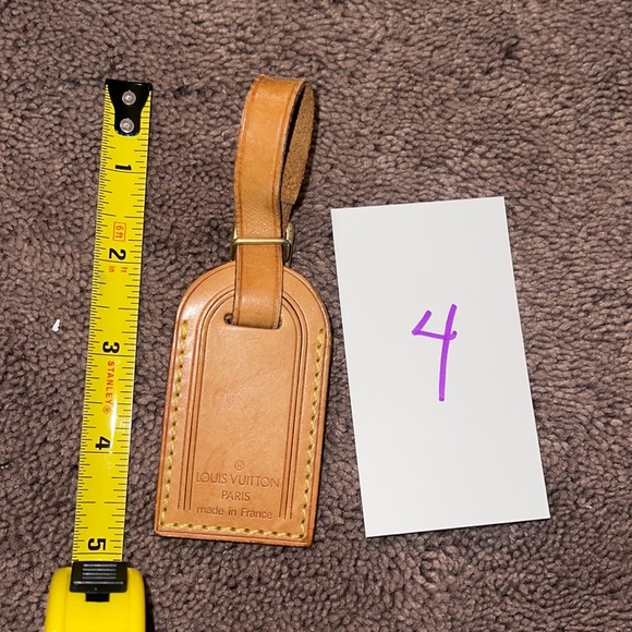 Louis Vuitton | Bags | Louis Vuitton Luggage Tag 4 Leather Authentic ...